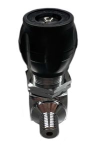 Panel Mount Valve Gas Flow from ¼” NPT Male to ¼” NPT Female
